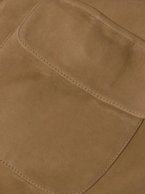 Loro Piana Suede Overshirt - Brown