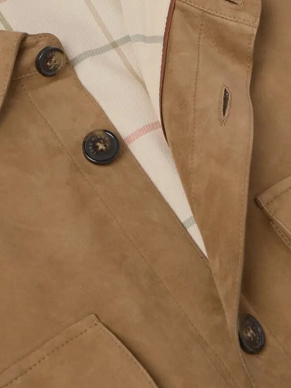 Loro Piana Suede Overshirt - Brown