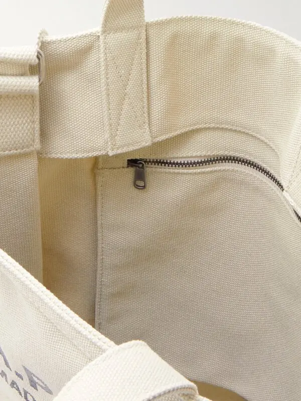 A.p.c. Logo-print Cotton-canvas Tote