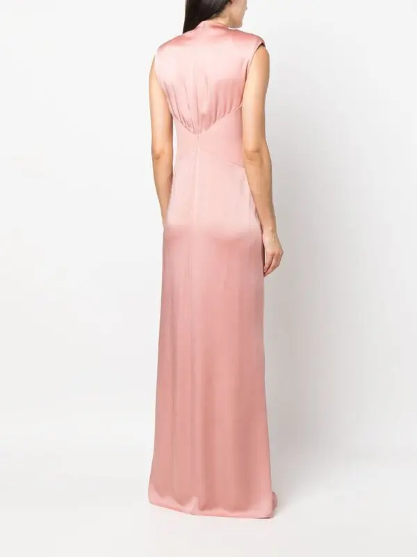 Max Mara Twist-front V-neck Maxi Dress