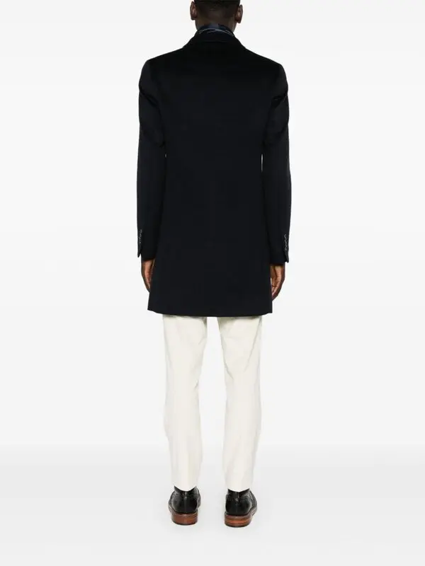 Herno Layered Single-breasted Coat - Blue