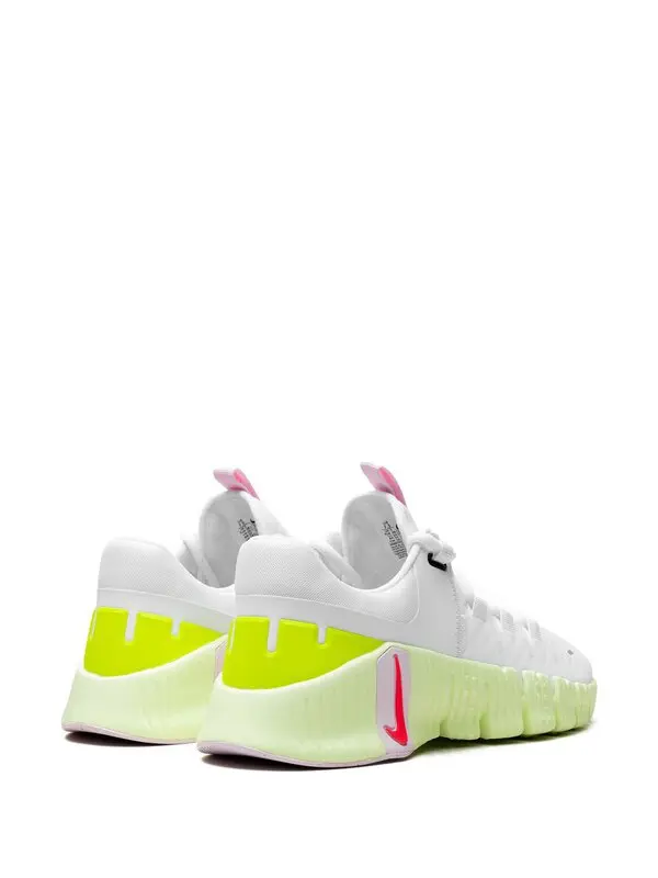 Nike Free Metcon Barely Volt/pink Foam Sneakers - White