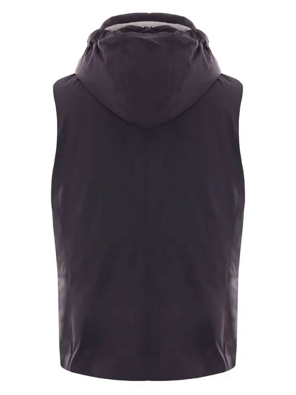 Brunello Cucinelli Hooded Down Gilet - Blue