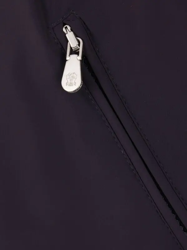 Brunello Cucinelli Hooded Down Gilet - Blue