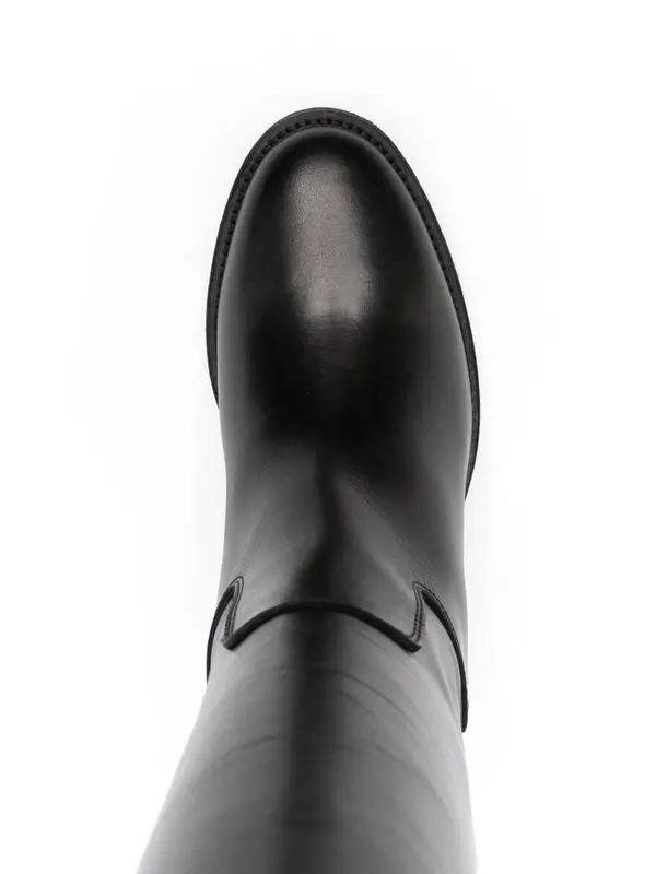 VIA ROMA 15 Knee-length Leather Boots