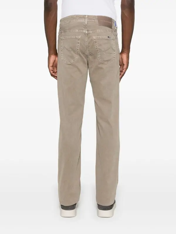 Jacob Cohen Bard Mid-rise Straight-leg Jeans - Neutrals