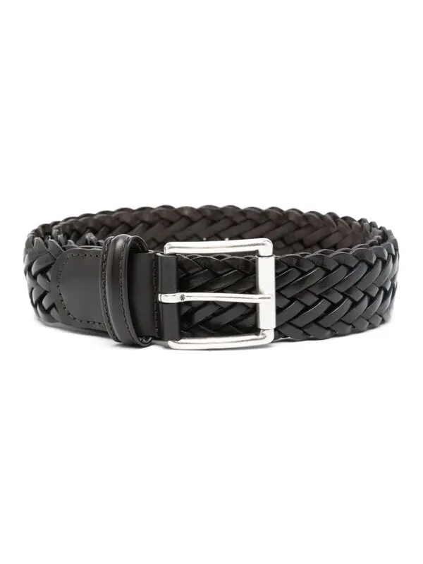 Anderson's Interwoven Leather Belt - Brown