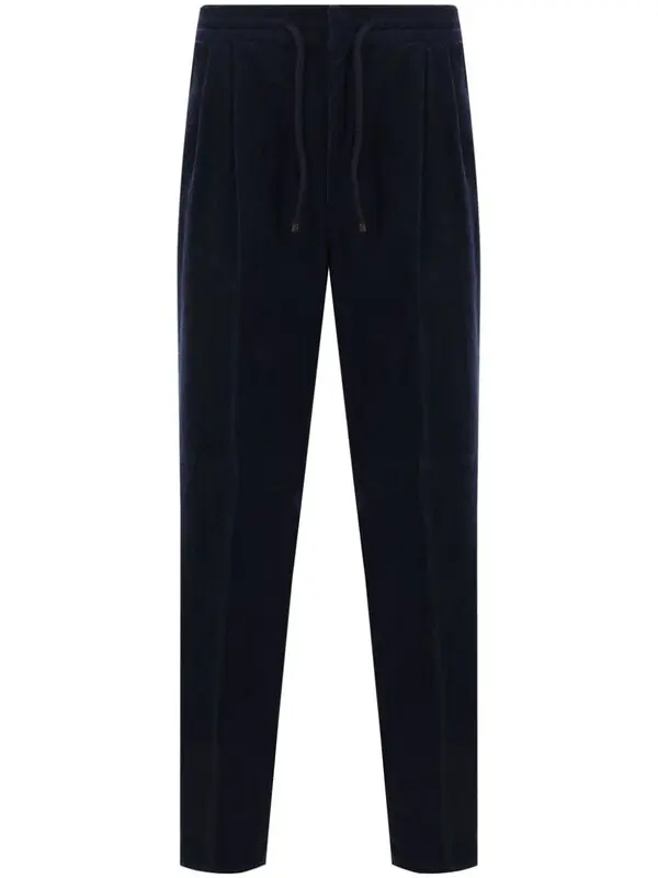 Brunello Cucinelli Tapered-leg Corduroy Track Pants - Blue