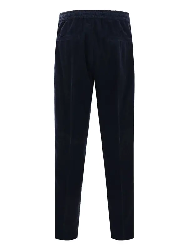 Brunello Cucinelli Tapered-leg Corduroy Track Pants - Blue