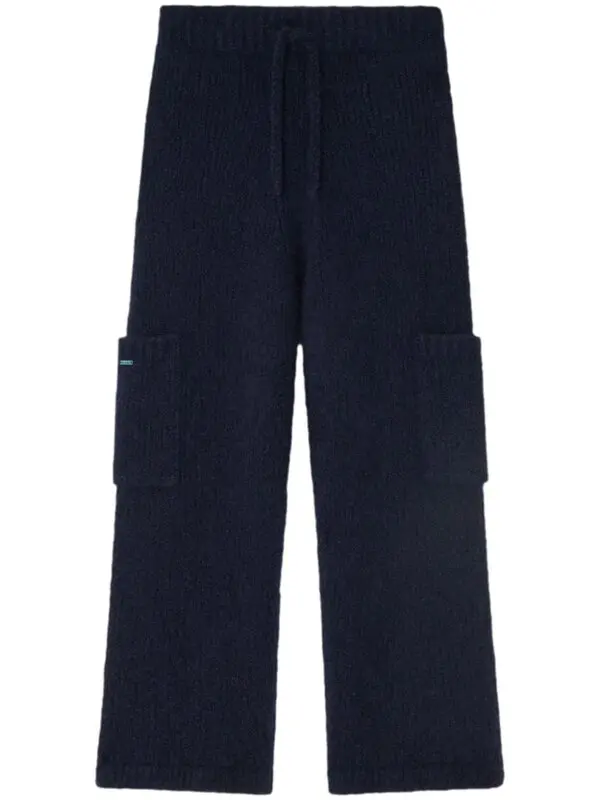 Alanui Finest Ribbed Trousers - Blue