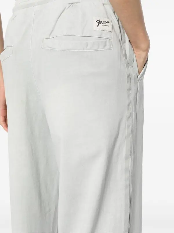 FIVE CM Wide-leg Cotton Track Pants