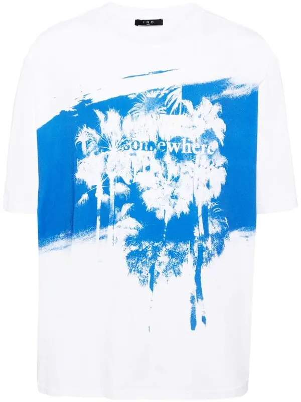 IRO PARIS Graphic-print Cotton T-shirt - White
