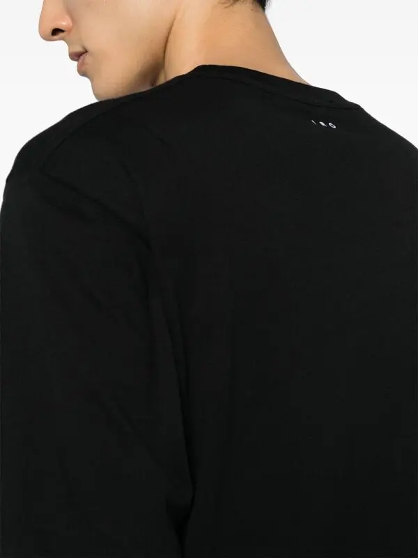 IRO PARIS Drop-shoulder Cotton T-shirt - Black