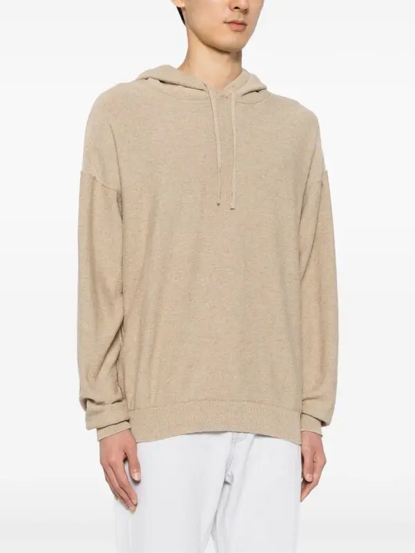 IRO PARIS Ribbed-edge Knitted Hoodie