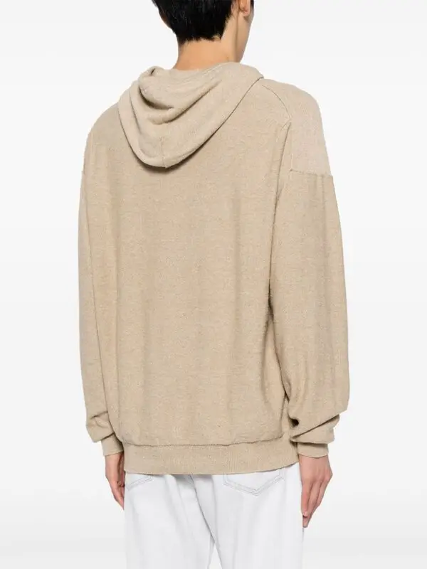 IRO PARIS Ribbed-edge Knitted Hoodie