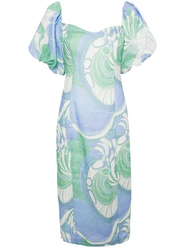Rhode Karima Midi Dress - Blue