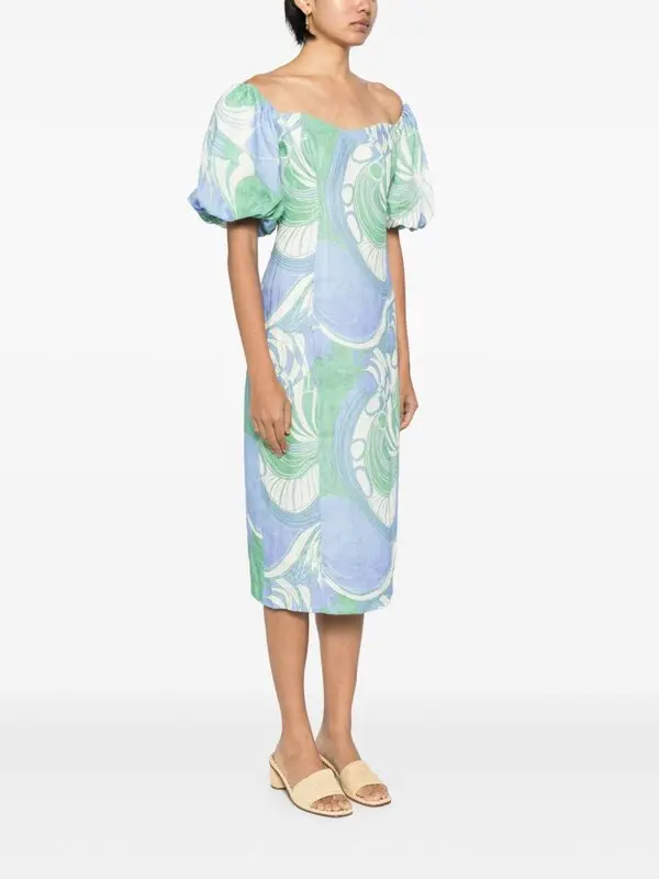 Rhode Karima Midi Dress - Blue