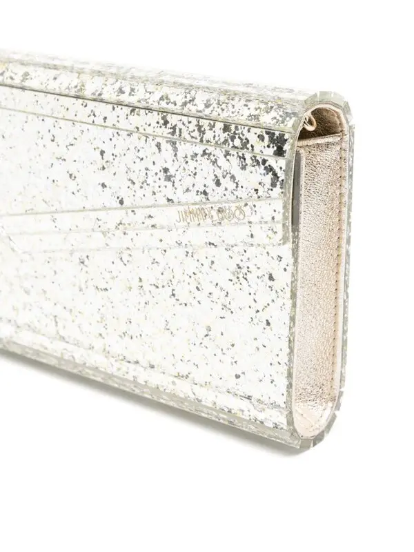 JIMMY CHOO Candy Glitter Clutch - Silver