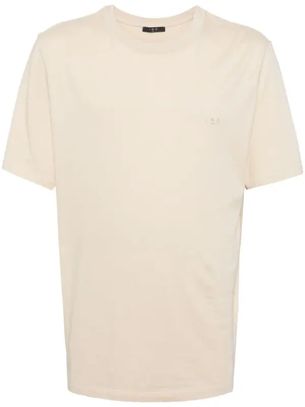 IRO PARIS Logo-print Cotton T-shirt - Neutrals