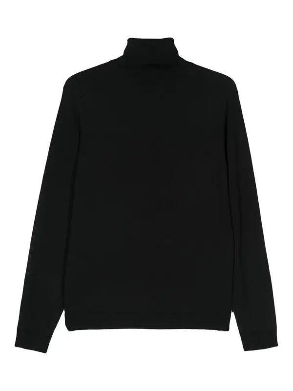 NUUR Roll-neck Merino Jumper - Black