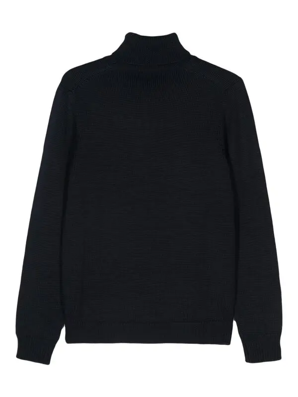 NUUR Roll-neck Merino Wool Jumper - Blue