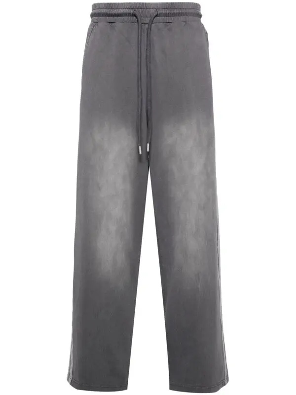 FIVE CM Faded-effect Cotton Track Pants