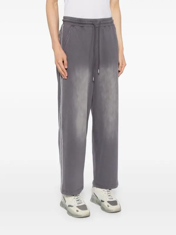 FIVE CM Faded-effect Cotton Track Pants