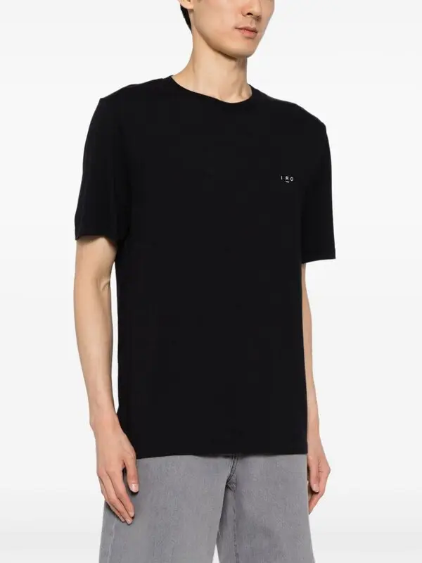 IRO PARIS Logo-embroidered Cotton T-shirt
