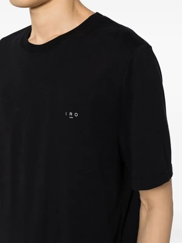 IRO PARIS Logo-embroidered Cotton T-shirt