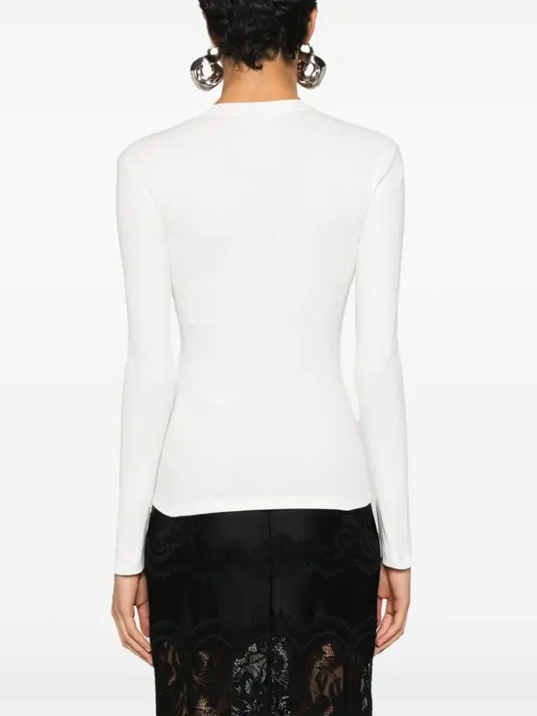 Rabanne Fine-ribbed Lace-up Top