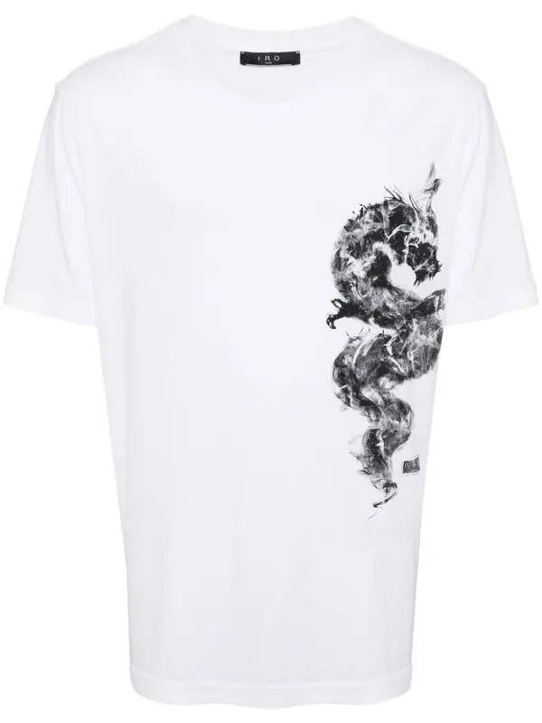 IRO PARIS Graphic-print Cotton T-shirt - White