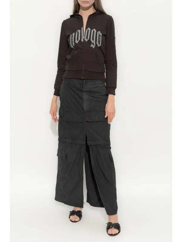Balenciaga Ripstop Maxi Cargo Skirt
