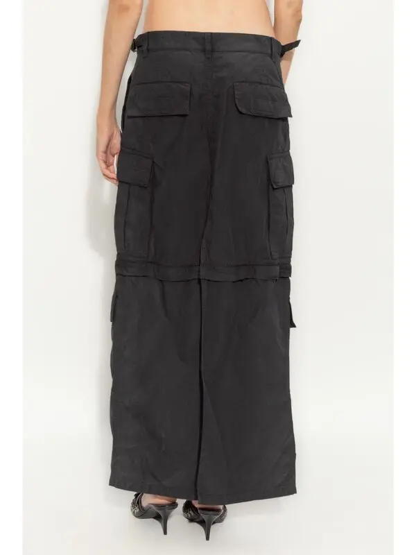 Balenciaga Ripstop Maxi Cargo Skirt