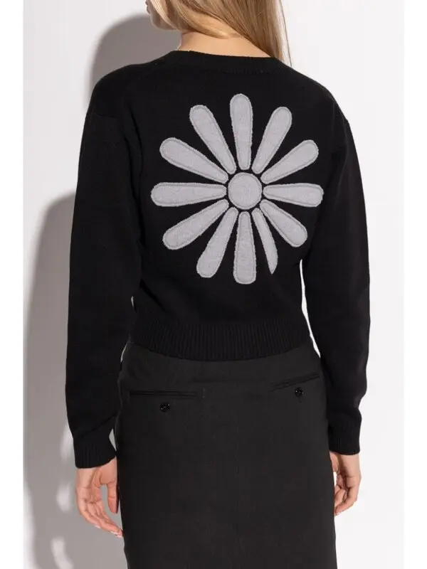 Kenzo Embroidered Wool Cardigan