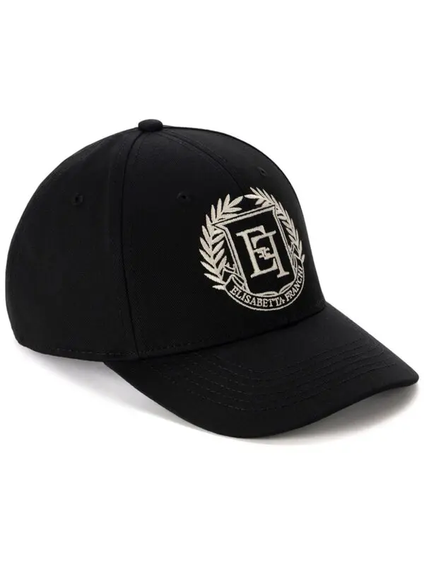 Elisabetta Franchi Logo Baseball Cap - Black