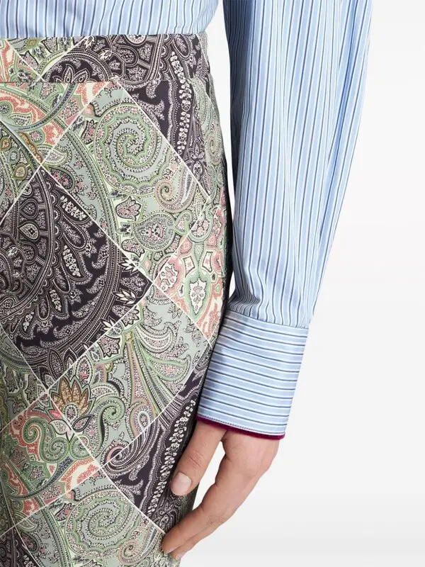 Etro Flared Printed Trousers