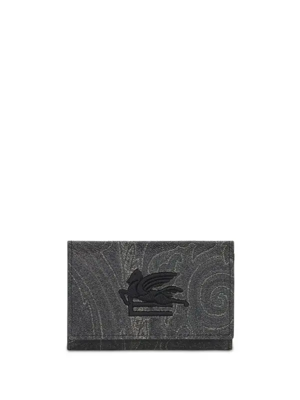 Etro Paisley Cotton-blend Wallet - Black