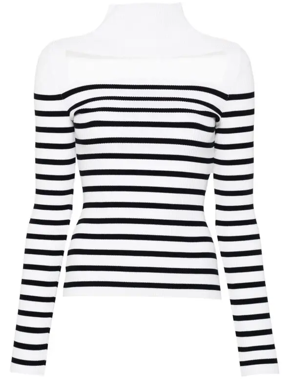 Jean Paul Gaultier Marinière Striped Jumper - White