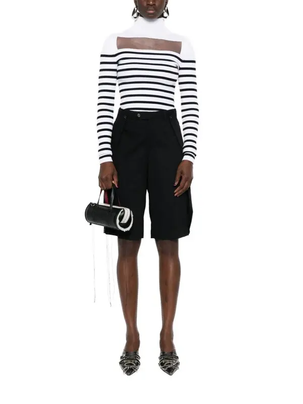 JEAN PAUL GAULTIER Marinière Striped Jumper - White