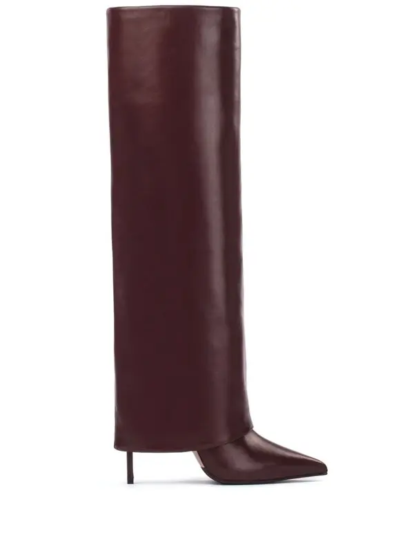 LE SILLA Andy 120mm Layered Leather Boots - Red