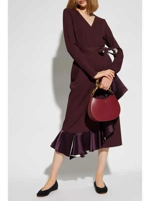 LANVIN Wraparound Midi Dress