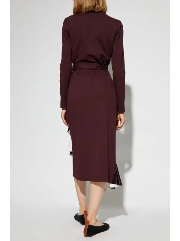 LANVIN Wraparound Midi Dress