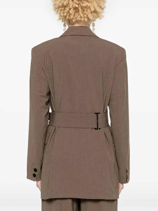 GANNI Knot-belted Wrap Blazer