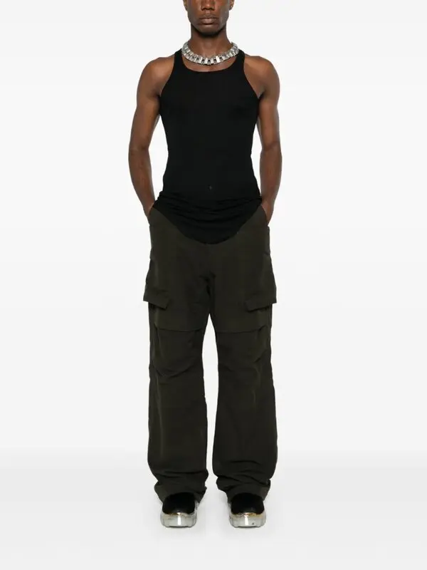 Rick Owens Stefan Cotton Cargo Trousers - Green