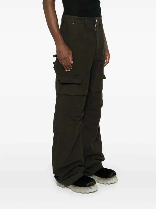 Rick Owens Stefan Cotton Cargo Trousers - Green