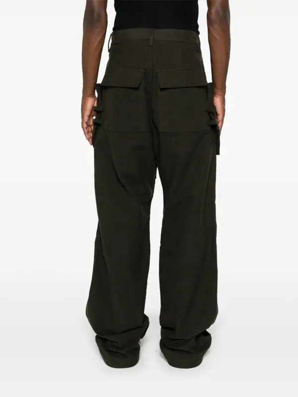 Rick Owens Stefan Cotton Cargo Trousers - Green