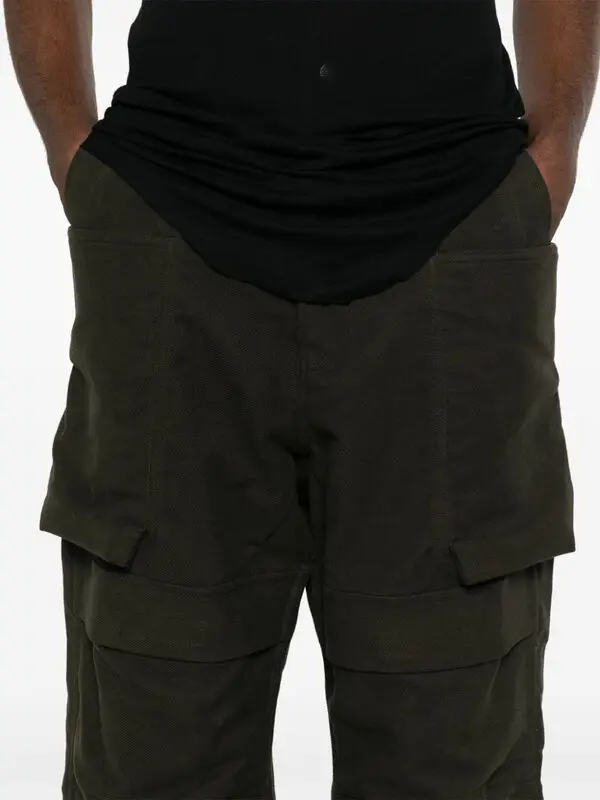 Rick Owens Stefan Cotton Cargo Trousers - Green