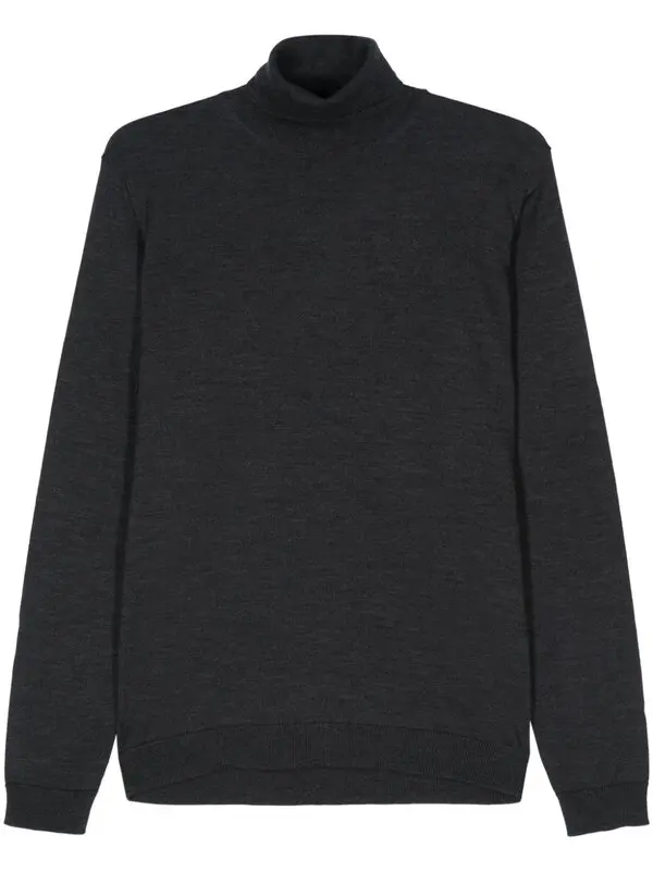 NUUR Roll-neck Merino Jumper - Grey