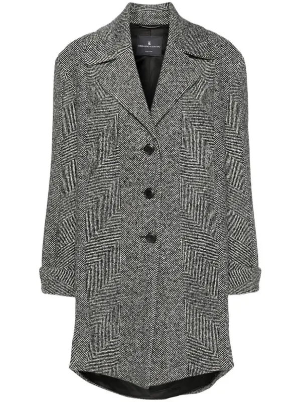 Ermanno Scervino Herringbone-pattern Coat