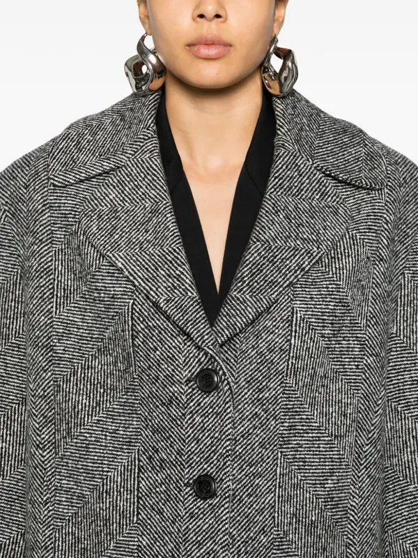 Ermanno Scervino Herringbone-pattern Coat